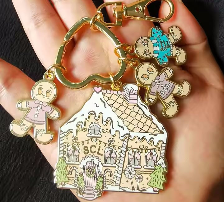 Cartoon metal keychain customization - badge factory